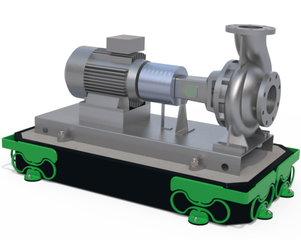 Concrete Inertia Base with Integrated Springs - InfiniSpring